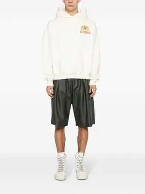 Rhude Cresta Cigar Cotton Hoodie - White