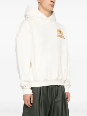 Rhude Cresta Cigar Cotton Hoodie - White