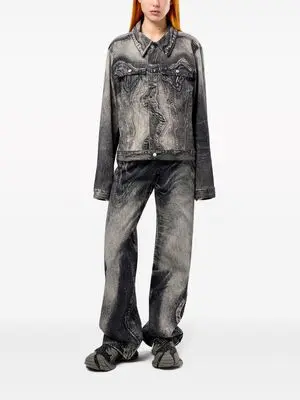 Camper Abstract-pattern Wide Leg Jeans - Grey