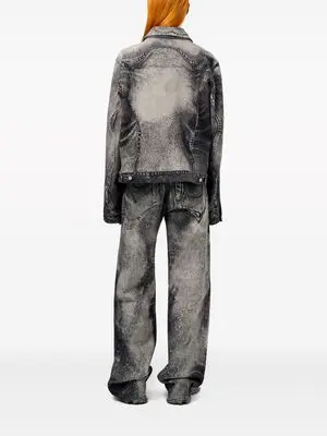 Camper Abstract-pattern Wide Leg Jeans - Grey