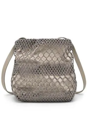 Brunello Cucinelli Woven Bucket Bag - Neutrals