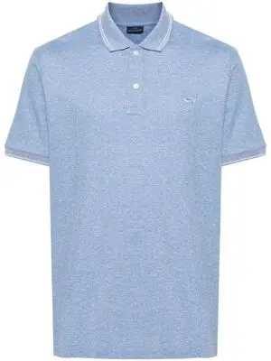 Paul & Shark Short-sleeve Cotton Polo Shirt - Blue