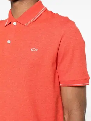 Paul & Shark Logo-patch Cotton Polo Shirt