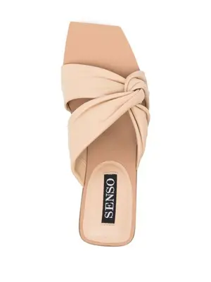 Senso Mila 80mm Leather Mules - Neutrals
