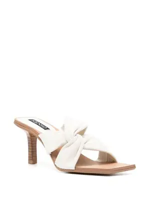 Senso Mila 80mm Leather Mules - White