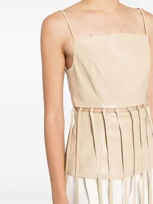 Nanushka Citta Faux-leather Top