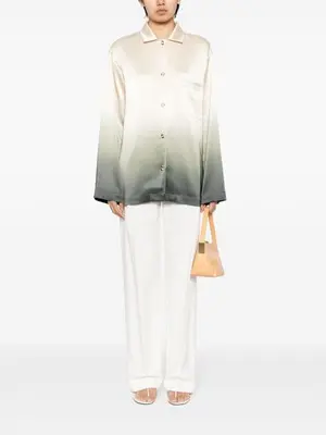 Nanushka Jelmer Ombré-effect Satin Shirt