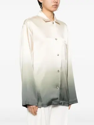 Nanushka Jelmer Ombré-effect Satin Shirt