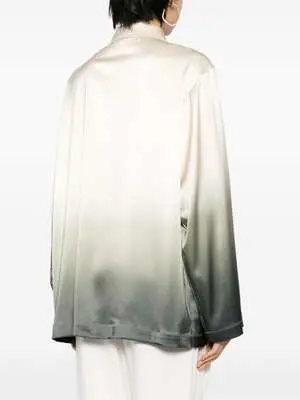 Nanushka Jelmer Ombré-effect Satin Shirt