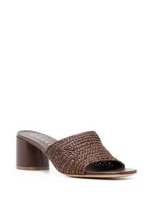 Casadei Hanoi 60mm Woven Mules