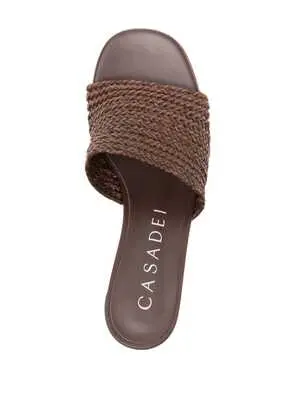 Casadei Hanoi 60mm Woven Mules