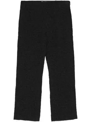 GANNI Textured Cropped Trousers