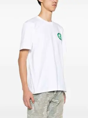 Just Cavalli Slogan-embroidered Cotton T-shirt