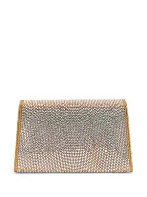 GIUSEPPE ZANOTTI Mini Idha Rhinestone-embellished Bag - Brown