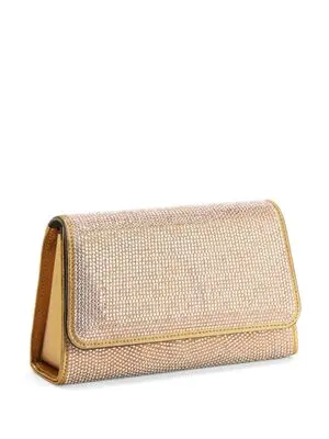 GIUSEPPE ZANOTTI Mini Idha Rhinestone-embellished Bag - Brown
