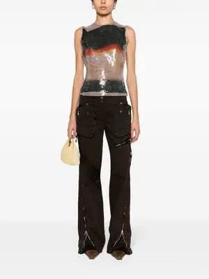 Blumarine Twill Cotton Trousers
