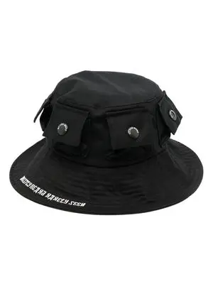 MOSTLY HEARD RARELY SEEN Logo-embroidery Cotton Bucket Hat