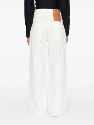 Jacquemus La De Nîmes Organic-cotton Jeans - Neutrals