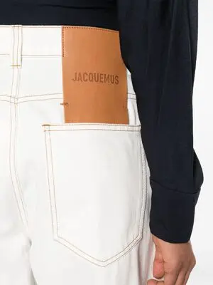 Jacquemus La De Nîmes Organic-cotton Jeans - Neutrals