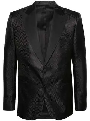 Corneliani Single-breasted Silk Blazer