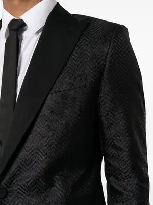 Corneliani Single-breasted Silk Blazer