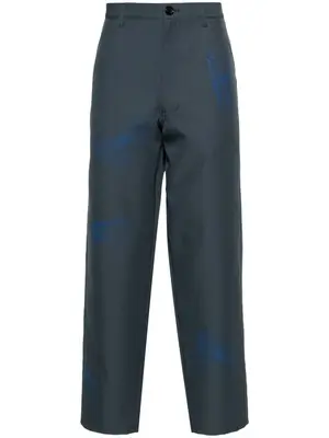 Comme Des Garçons Spray-paint Wide-leg Trousers