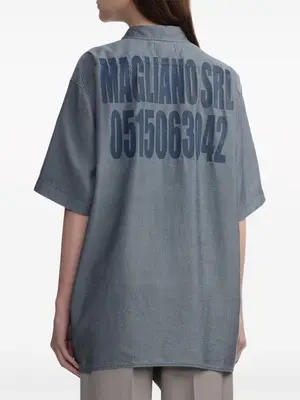 MAGLIANO Logo-print Lyocell Shirt