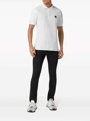 Philipp Plein Logo-appliqué Polo Shirt