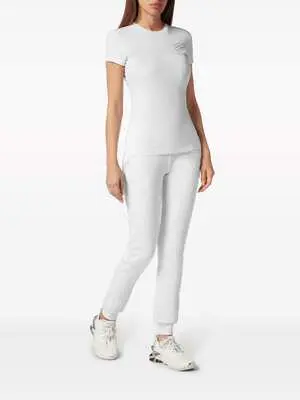 PLEIN SPORT Logo-print Cotton T-shirt - White