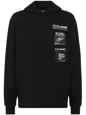 PLEIN SPORT Scratch Logo-patch Hoodie
