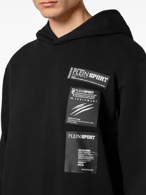 PLEIN SPORT Scratch Logo-patch Hoodie