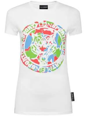 PLEIN SPORT Cotton Tiger T-shirt - White