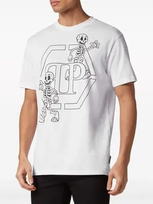 Philipp Plein Skeleton-print Cotton T-shirt