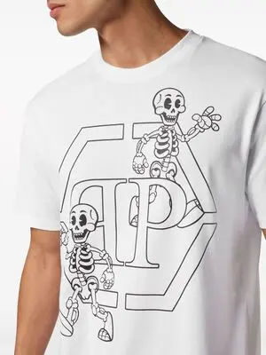 Philipp Plein Skeleton-print Cotton T-shirt