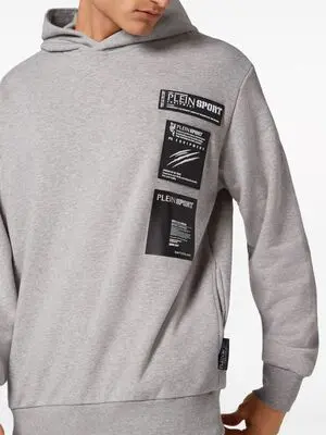 PLEIN SPORT Scratch Logo-print Hoodie