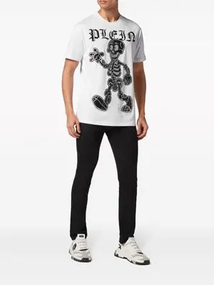 Philipp Plein Rhinestone-skeleton Cotton T-shirt