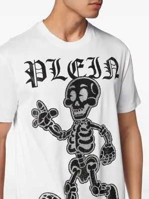Philipp Plein Rhinestone-skeleton Cotton T-shirt