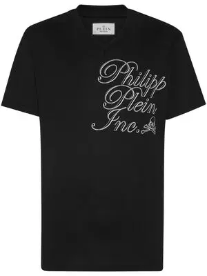 Philipp Plein Logo-print Cotton T-shirt - Black