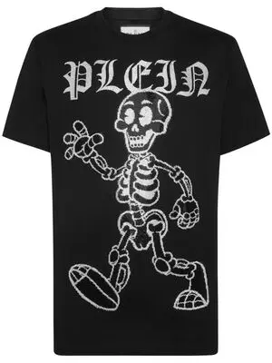 Philipp Plein Skeleton Studded T-shirt