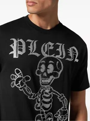 Philipp Plein Skeleton Studded T-shirt