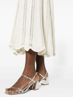 FORTE_FORTE Open-knit Cotton Skirt