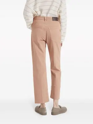 Brunello Cucinelli Garment-dyed Straight-leg Jeans