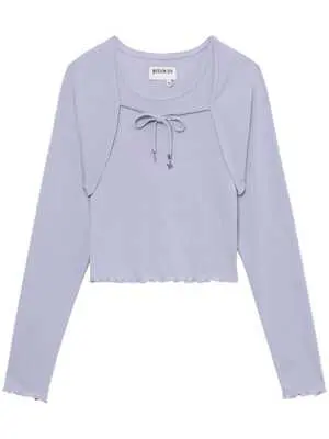 MUSIUM DIV. Bolero Layered Knit Top