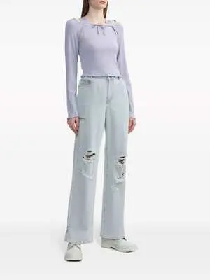 MUSIUM DIV. Bolero Layered Knit Top