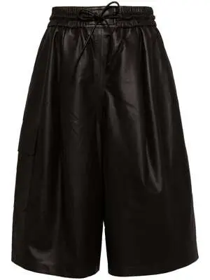 YVES SALOMON Knee-length Leather Shorts