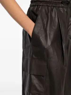 YVES SALOMON Knee-length Leather Shorts