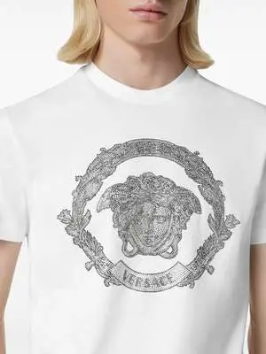 Versace Medusa Head Cotton T-shirt - White