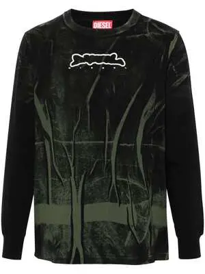 DIESEL® Long Sleeve T-shirt With Graphic Print