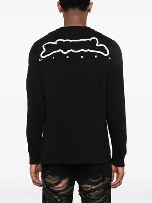 DIESEL® Long Sleeve T-shirt With Graphic Print