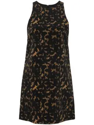 Theory Tortoiseshell Print Shift Dress